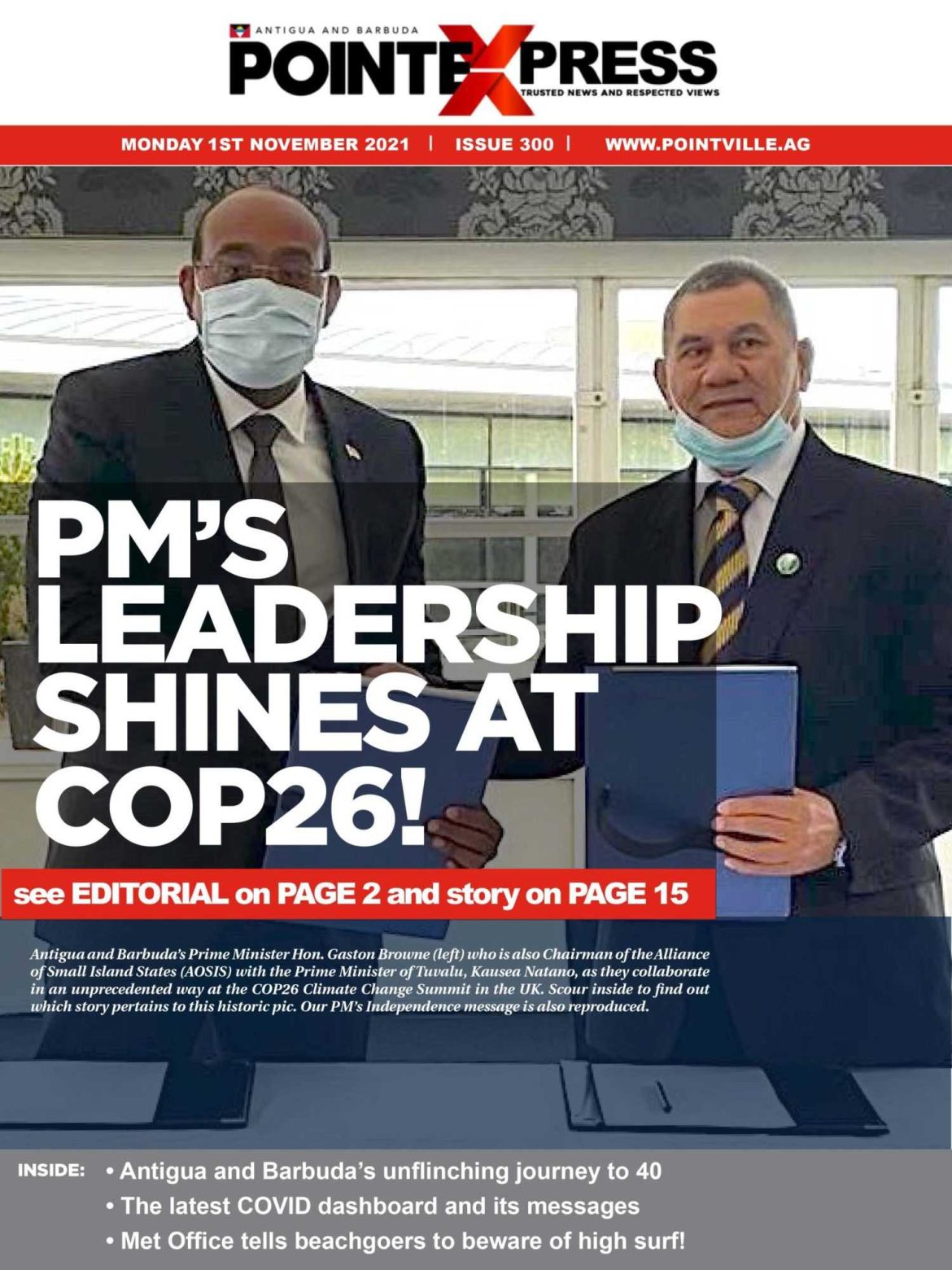 Xpress Newspaper 1st November 2021 – Issue 300 - Pointe Xpress | Pointe ...