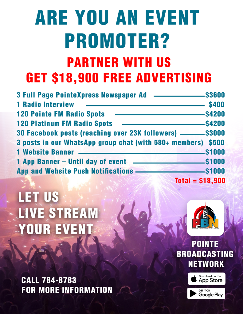 Calling all Event Promoters! - Pointe Xpress | Pointe FM 99.1 ...