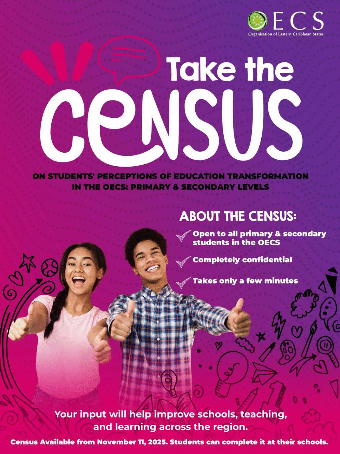 The OECS Student Census to Begin November 11–21, 2025 - Pointe Xpress ...